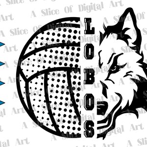 Lobos Volleyball Athletic Teams SVG PNG EPS Jpg Go Lobos - Etsy
