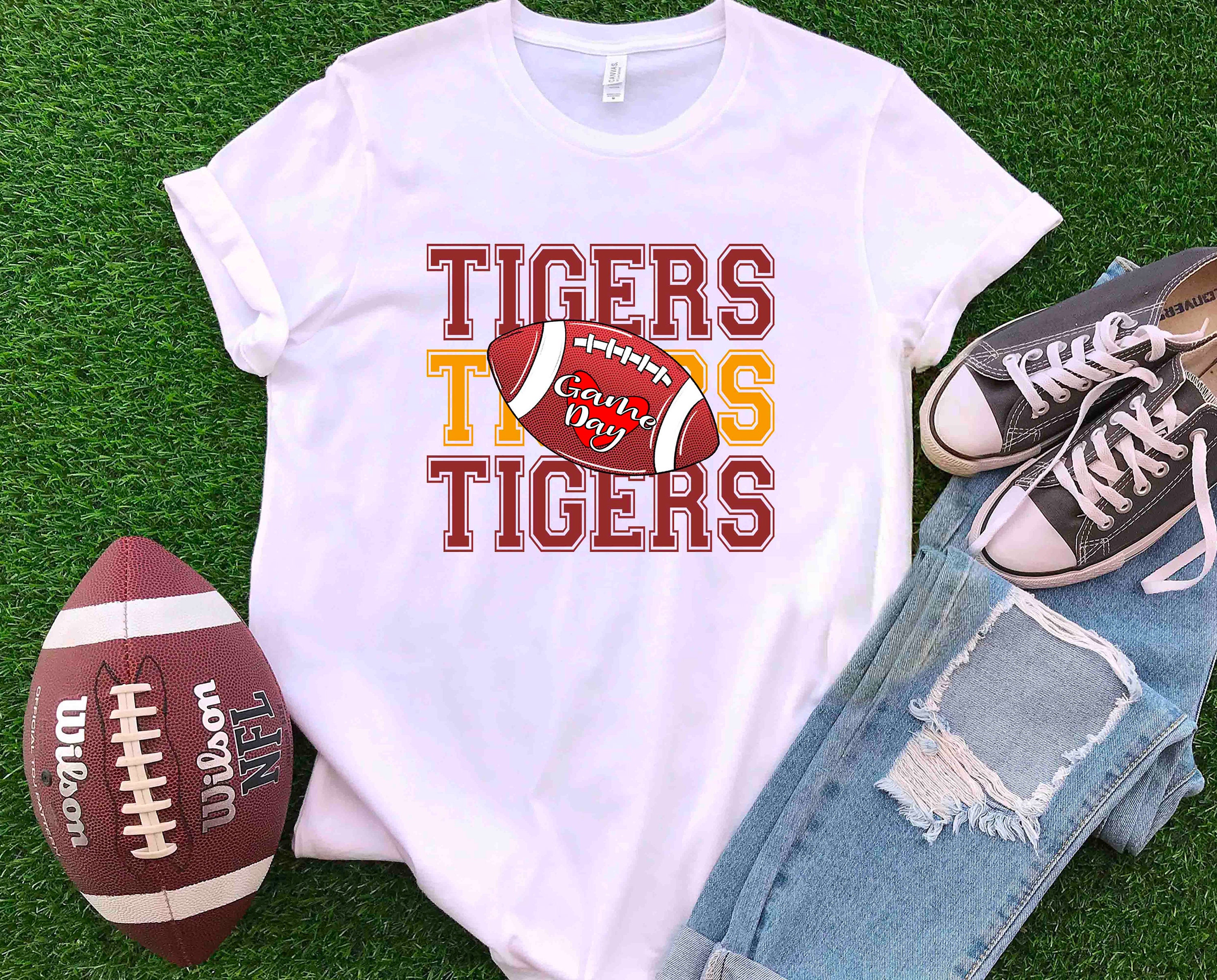Game Day Tigers Athletic Teams Png Jpeg Not Svg Go Tigers - Etsy