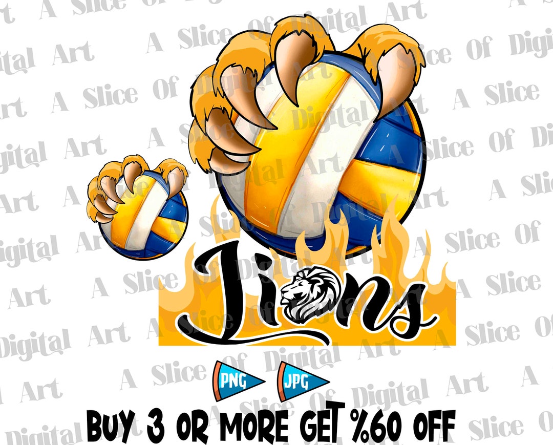Lions Claw Volleyball Team PNG, Go Lions Volleyball, Athletics Lions ...
