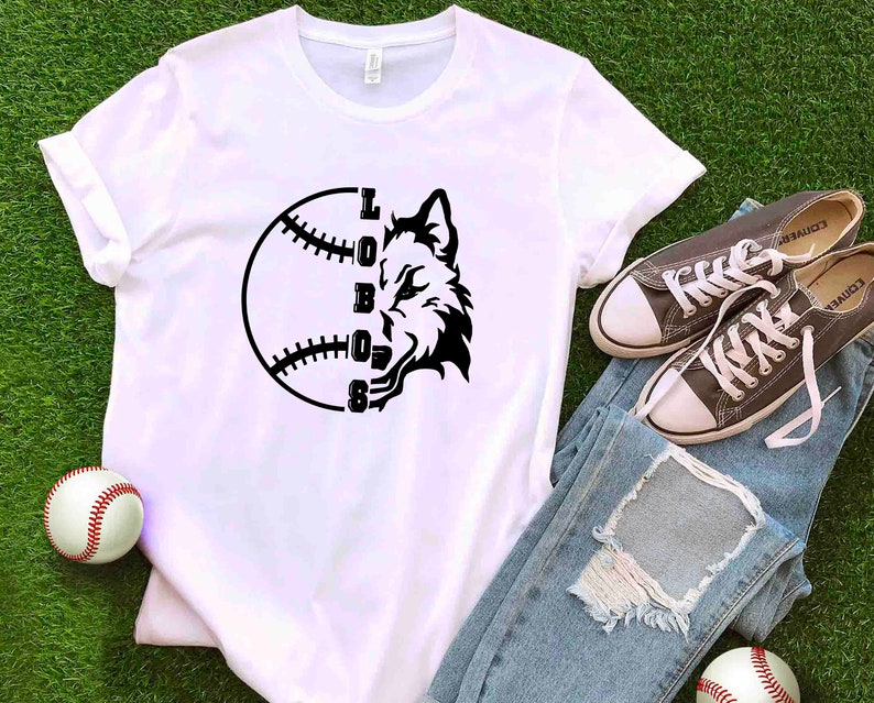 Lobos Baseball Softball Athletic Teams SVG PNG EPS, Go Lobos Softball ...