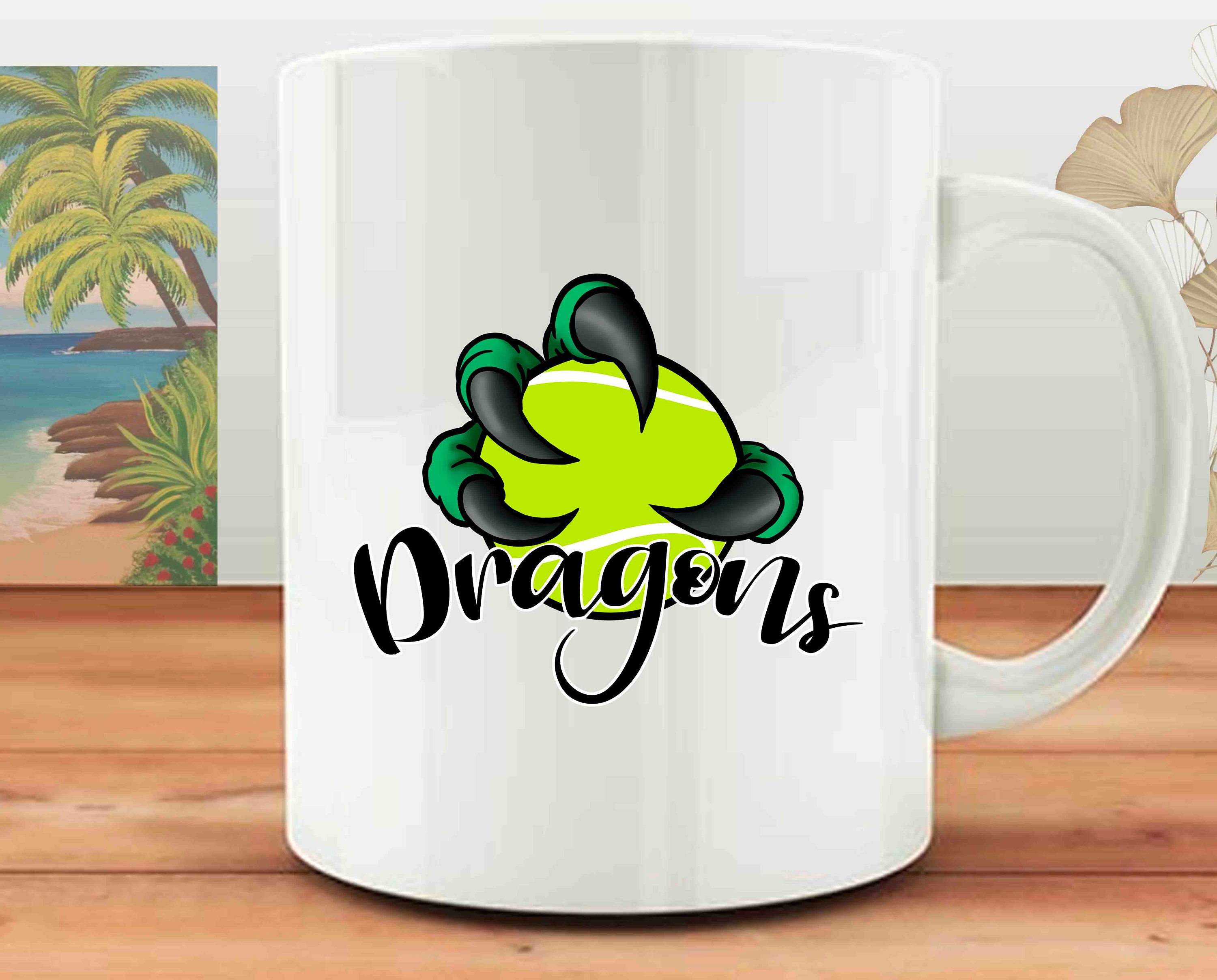 Dragons Claw Tennis Athletic Teams PNG JPEG, Go Dragons Tennis Png ...