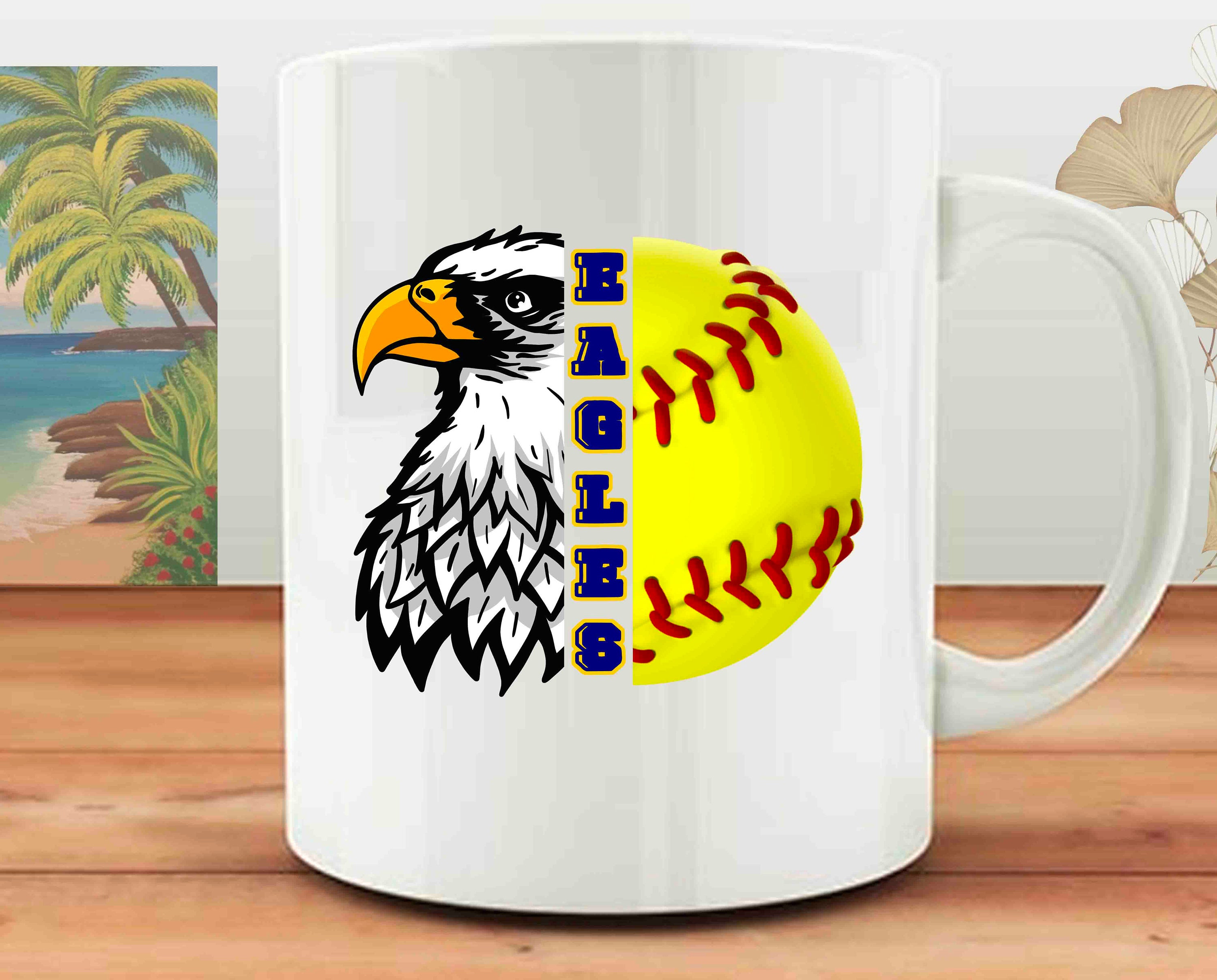 Eagles Softball Athletic Teams PNG JPG Not Svg Go Eagles Softball PNG ...