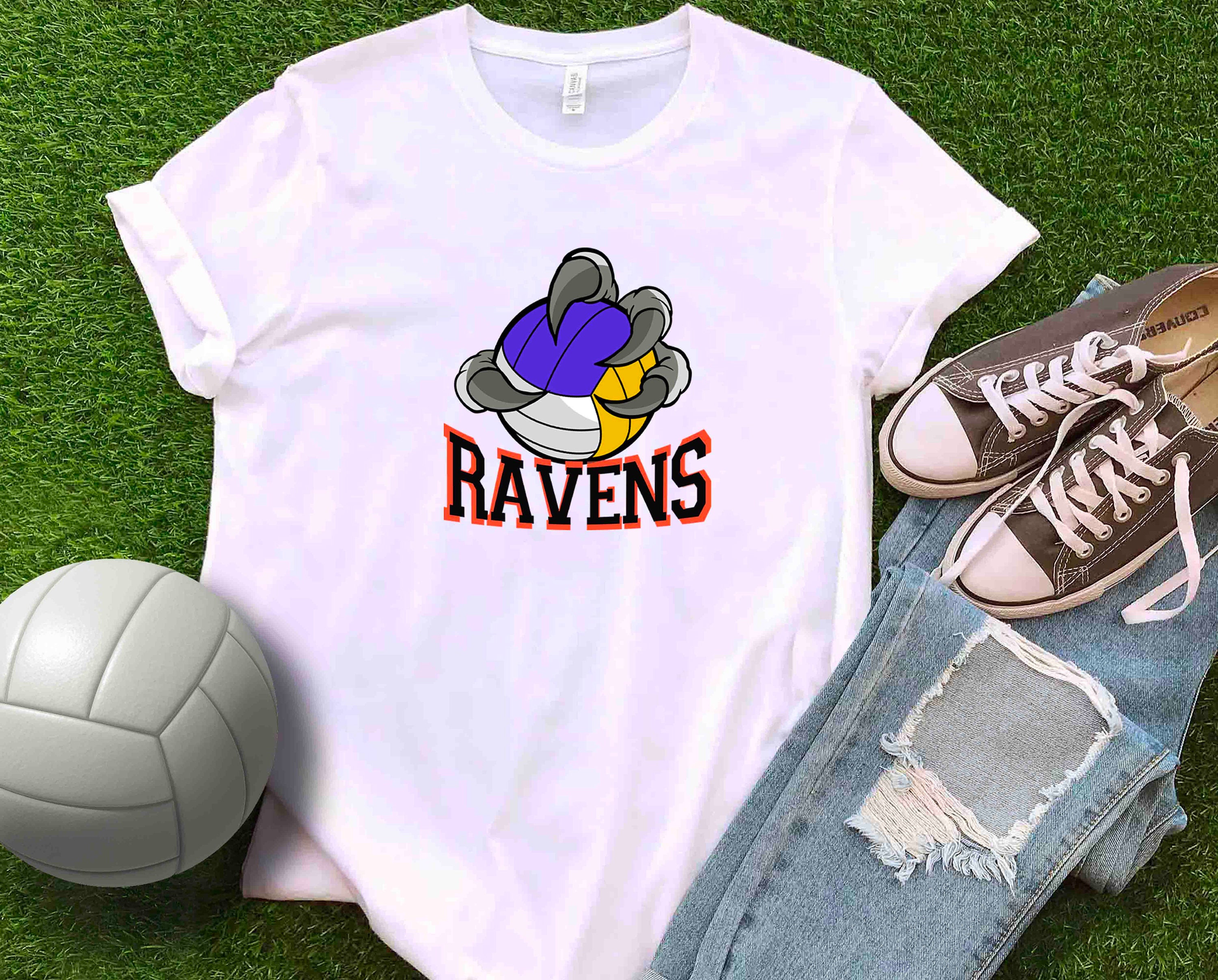 Ravens Claw Volleyball SVG PNG EPS Ravens Athletic Teams Svg, Go Ravens ...