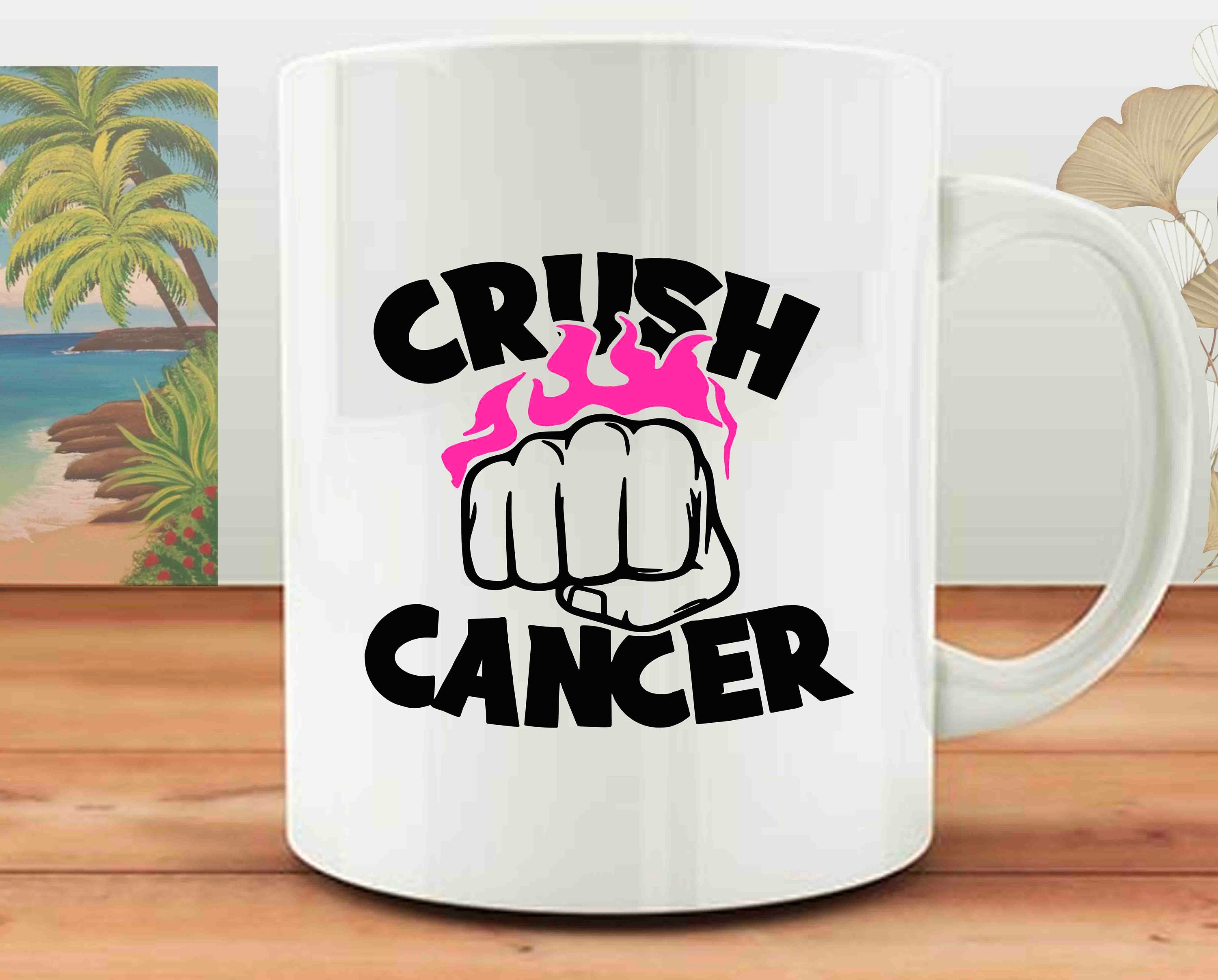 Crush Cancer Fist SVG PNG EPS Crush Png Survivor Cancer Svg - Etsy