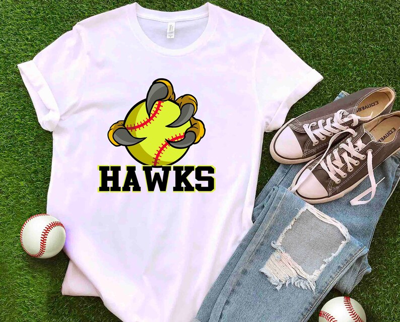 Hawks Claw Softball Athletic Teams SVG PNG EPS Jpeg Go Hawks Softball ...