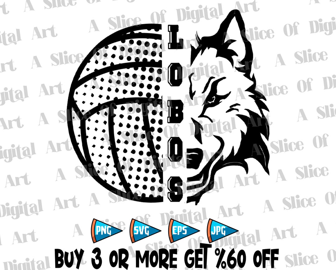 Lobos Volleyball Athletic Teams SVG PNG EPS Go Lobos Volleyball, Loboes ...