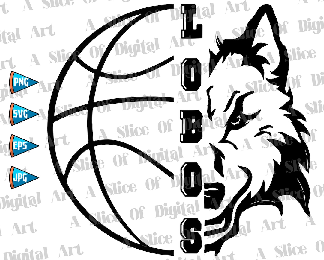 Lobos Basketball Athletic Teams SVG PNG EPS Jpg Go Lobos - Etsy