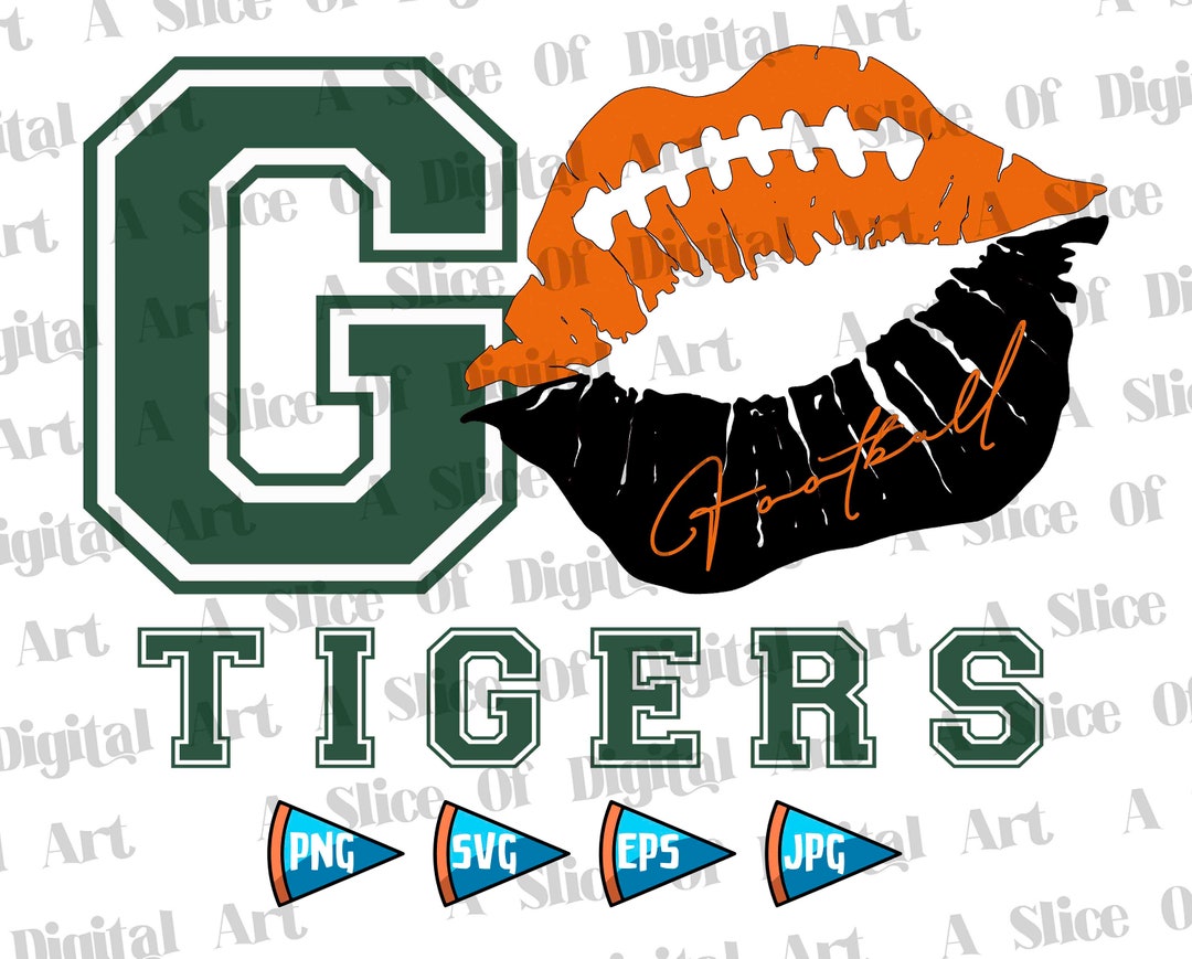 Tigers Football Athletic Teams SVG PNG EPS Go Tigers Football - Etsy