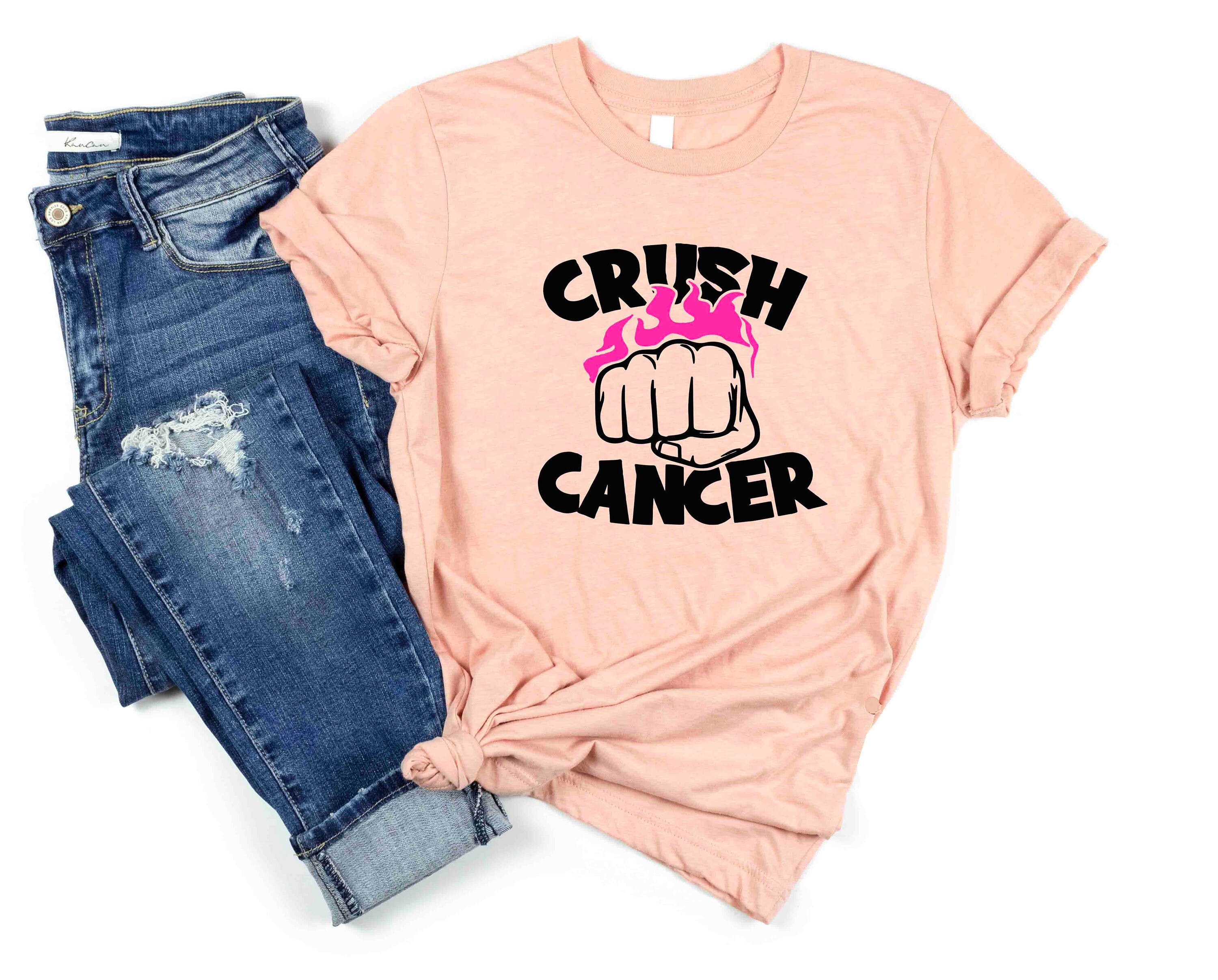 Crush Cancer Fist SVG PNG EPS Crush Png Survivor Cancer Svg - Etsy