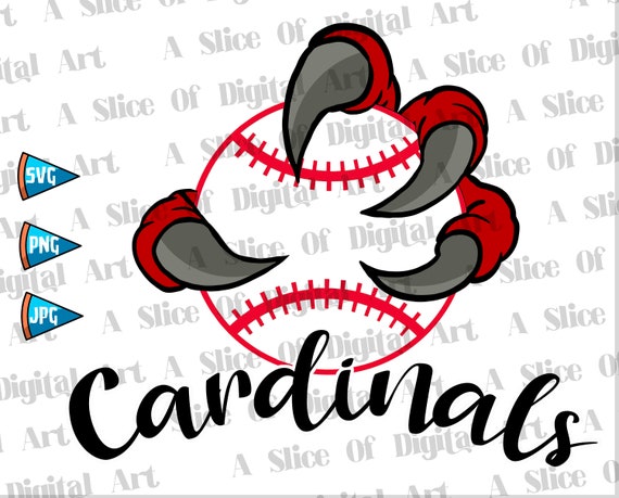 Cardinals Claw Baseball Athletic Teams SVG PNG JPG Go - Etsy