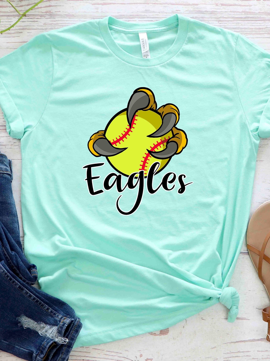 Eagles Claw Softball Athletic Teams PNG JPEG Not Svg Go Eagles - Etsy
