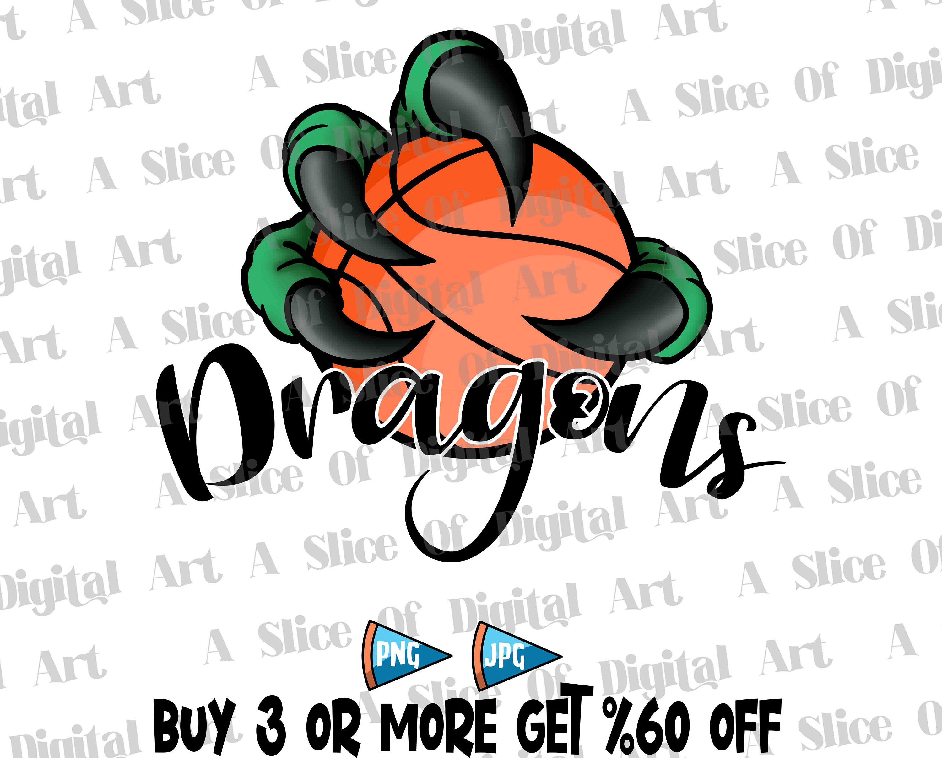 Dragons Claw Basketball Athletic Teams PNG JPEG, Go Dragons Basketball ...