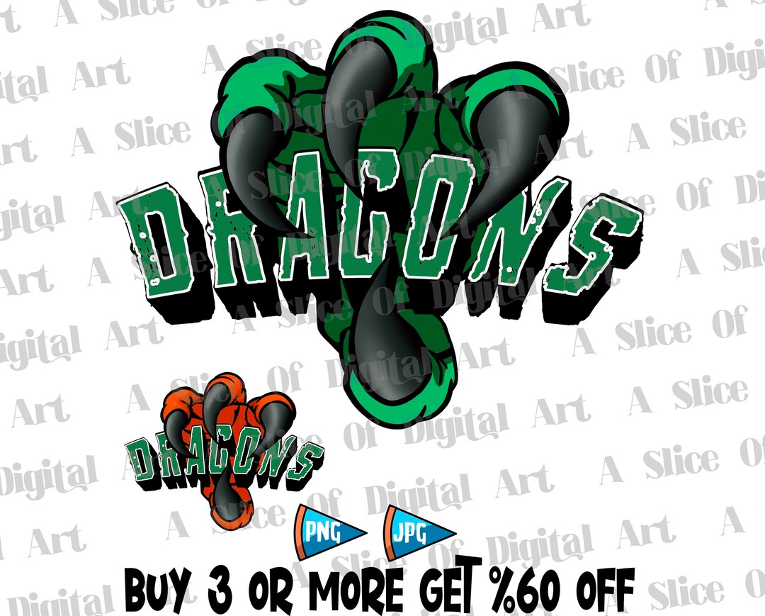 Dragons Claw Design PNG, Dragons Athletics Team, Go Dragons Png ...