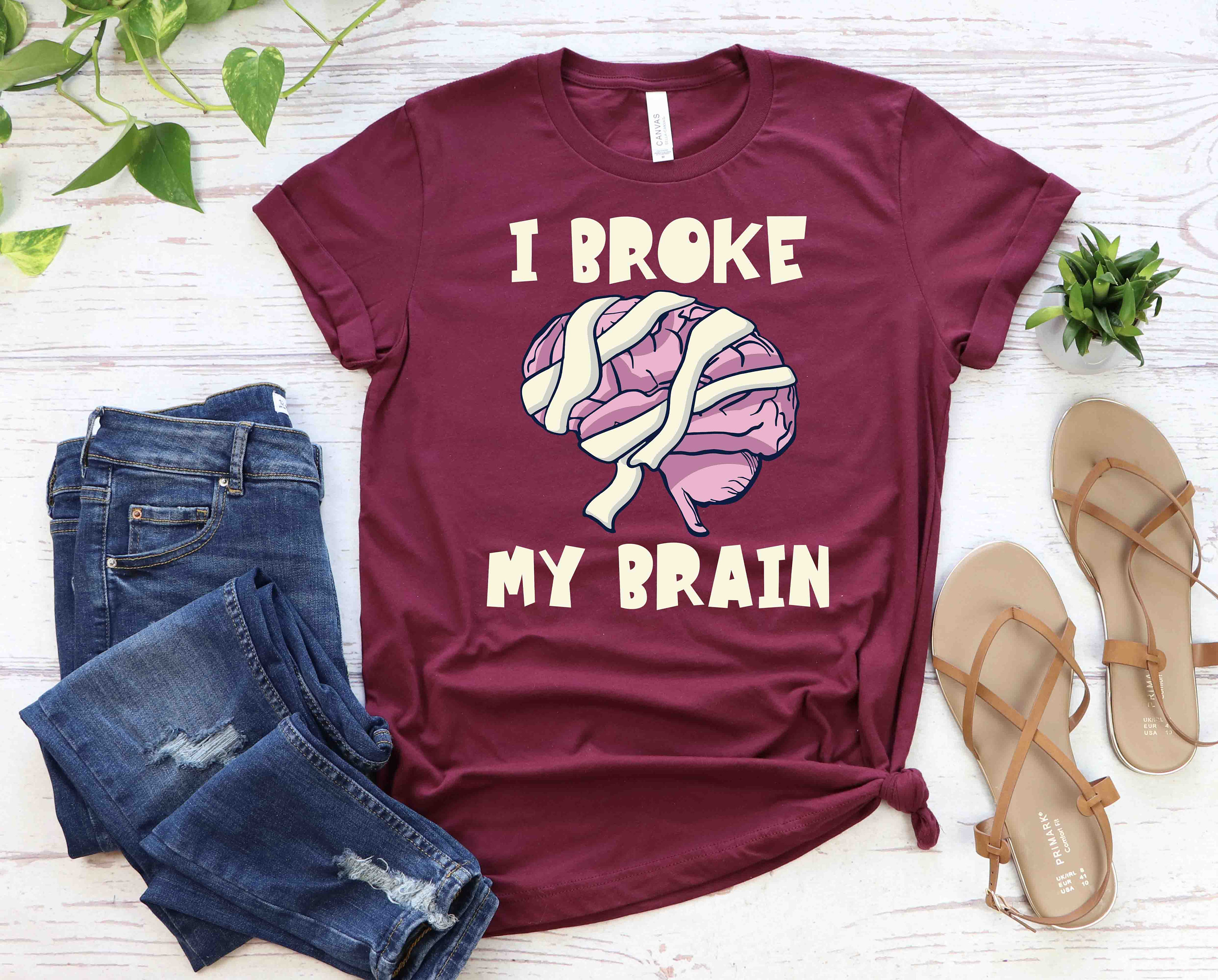 I Broke My Brain SVG: Head Injury Awareness Gift (digital Download) - Etsy