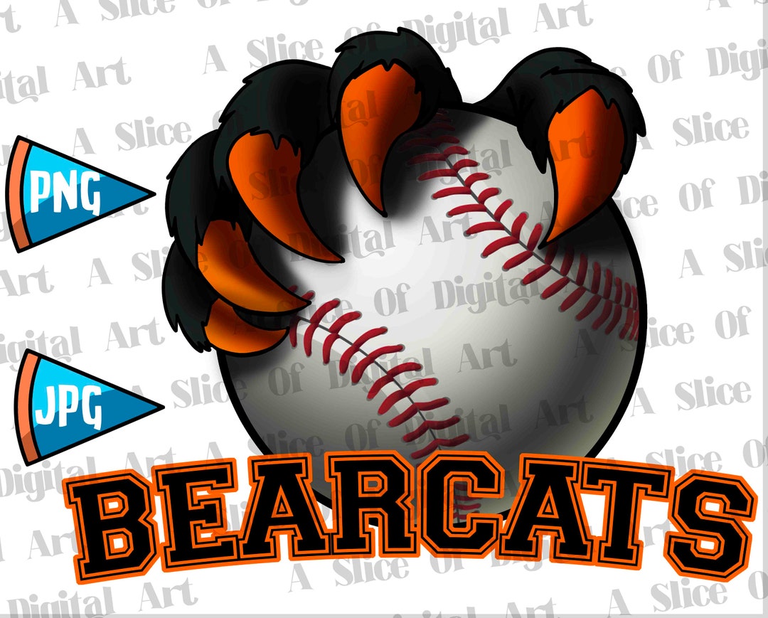 Bearcats Baseball PNG JPEG Not SVG, Athletic Teams Go Bearcats Baseball ...