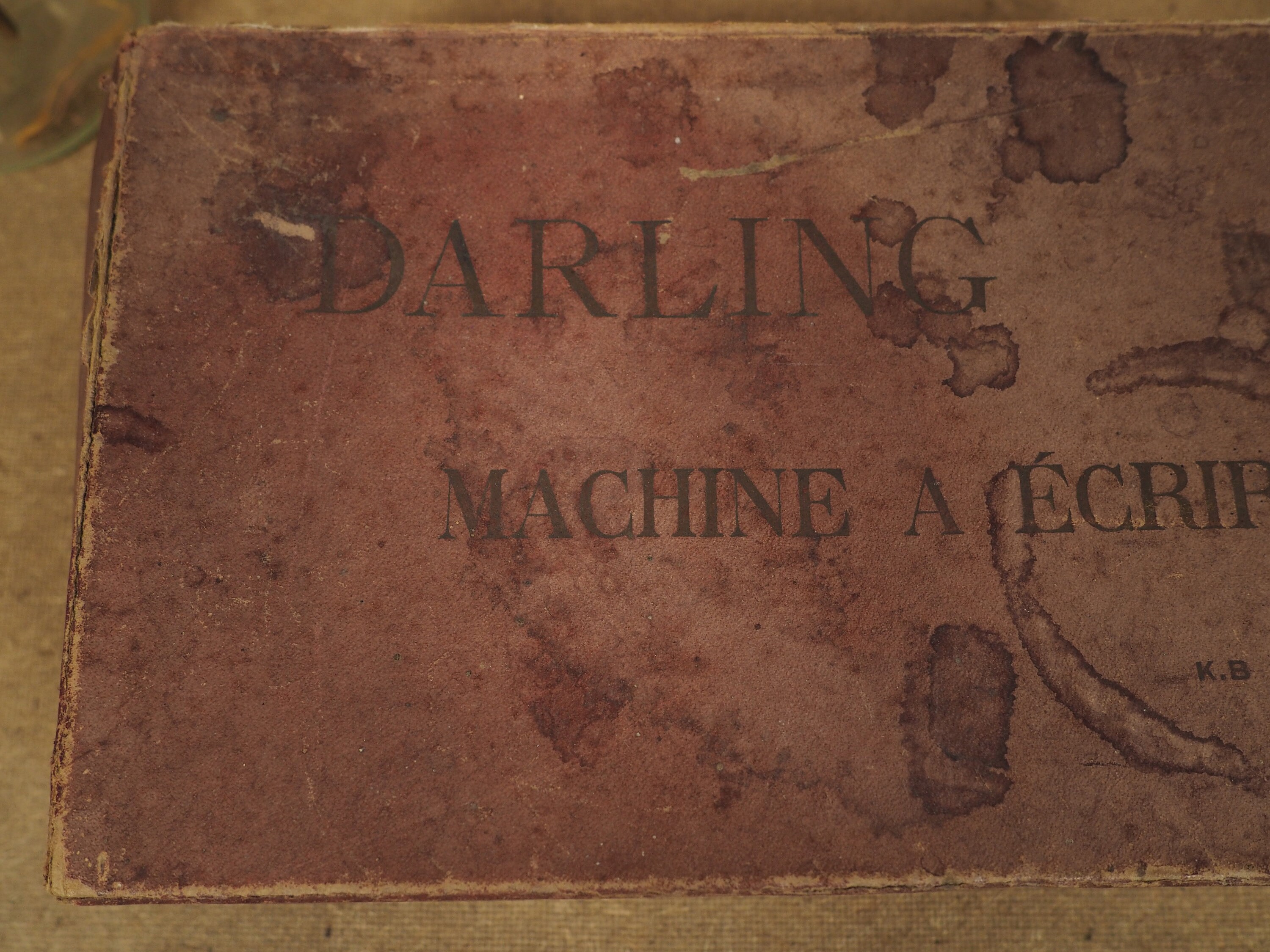 Typewriter DARLING Index Typewriter Box 1910 Rare Antique Typewriter ...