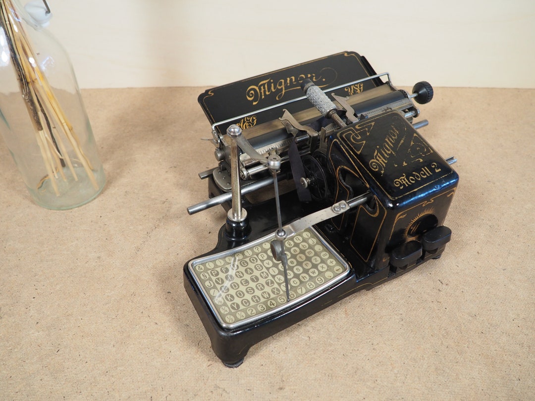 Typewriter Mignon 2 1911 Antique Rare Index Typewriter - Etsy