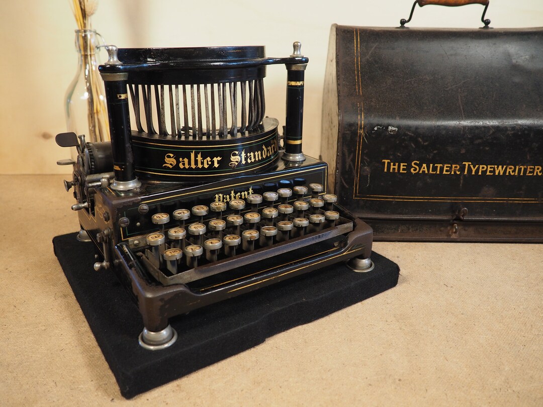 Typewriter SALTER 6 (1900) Rare (low S#) Antique Vintage Typewriter ...