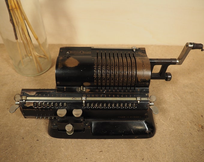 Original Odhner Calculator (1920's) Rare Cast Antique Swedish ...