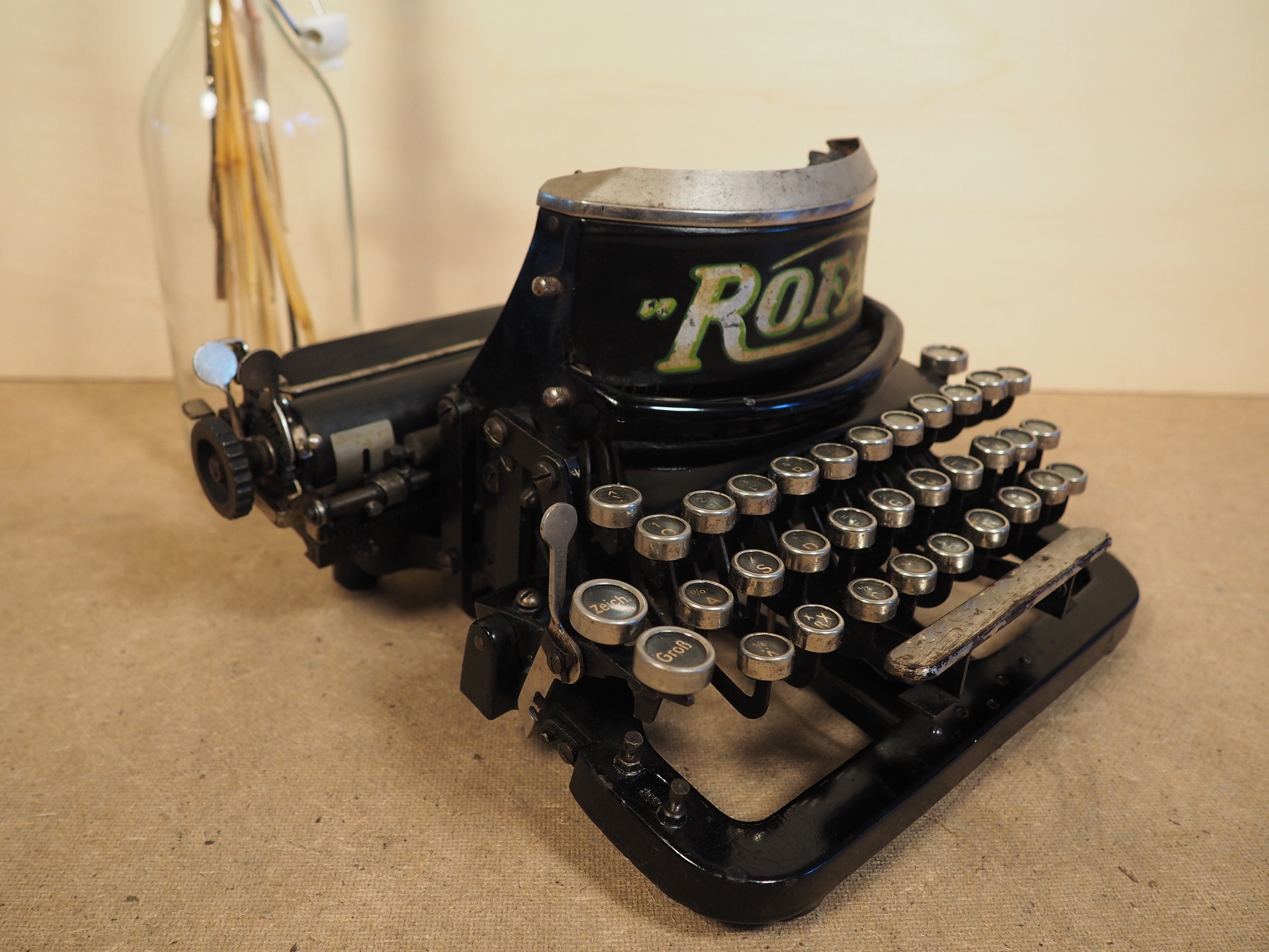 Typewriter ROFA 1924 Rare Antique Typewriter Vintage Schreibmaschine ...