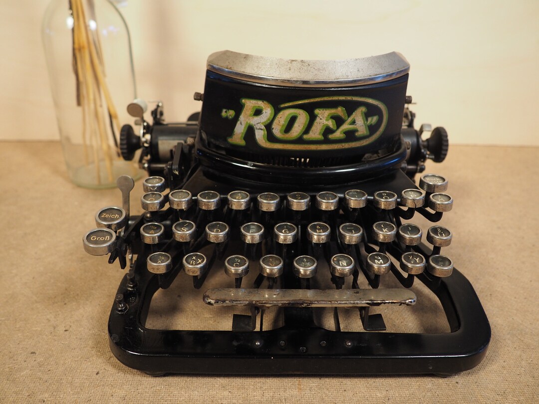 Typewriter ROFA 1924 Rare Antique Typewriter Vintage Schreibmaschine ...