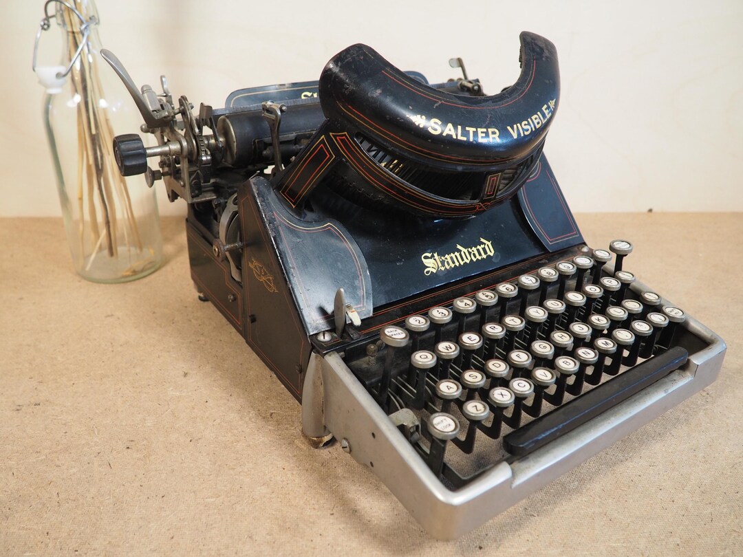 Typewriter SALTER VISIBLE (1913) Rare Complete Antique Vintage ...