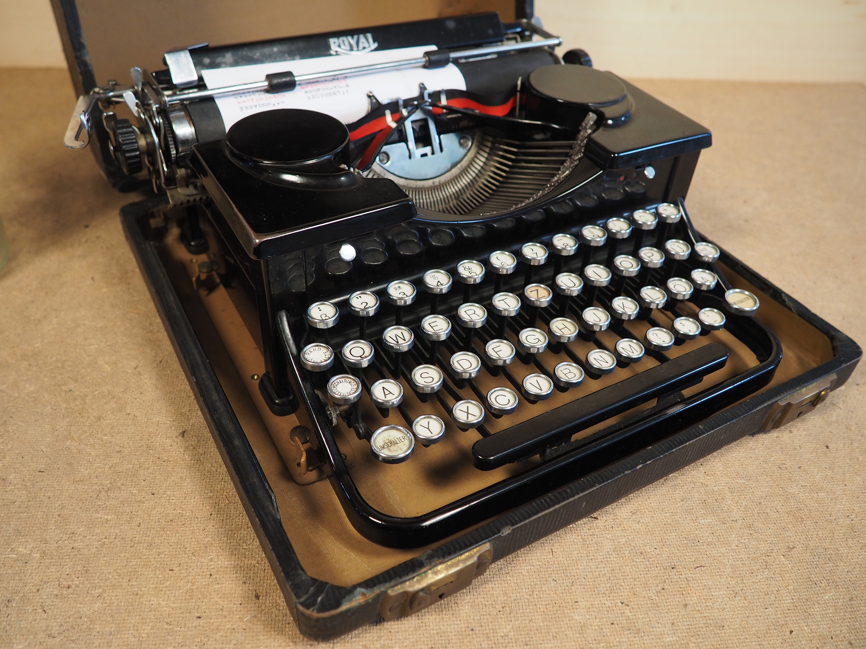 WORKING Typewriter Royal Model O 1933 Antique Portable Typewriter Rare ...