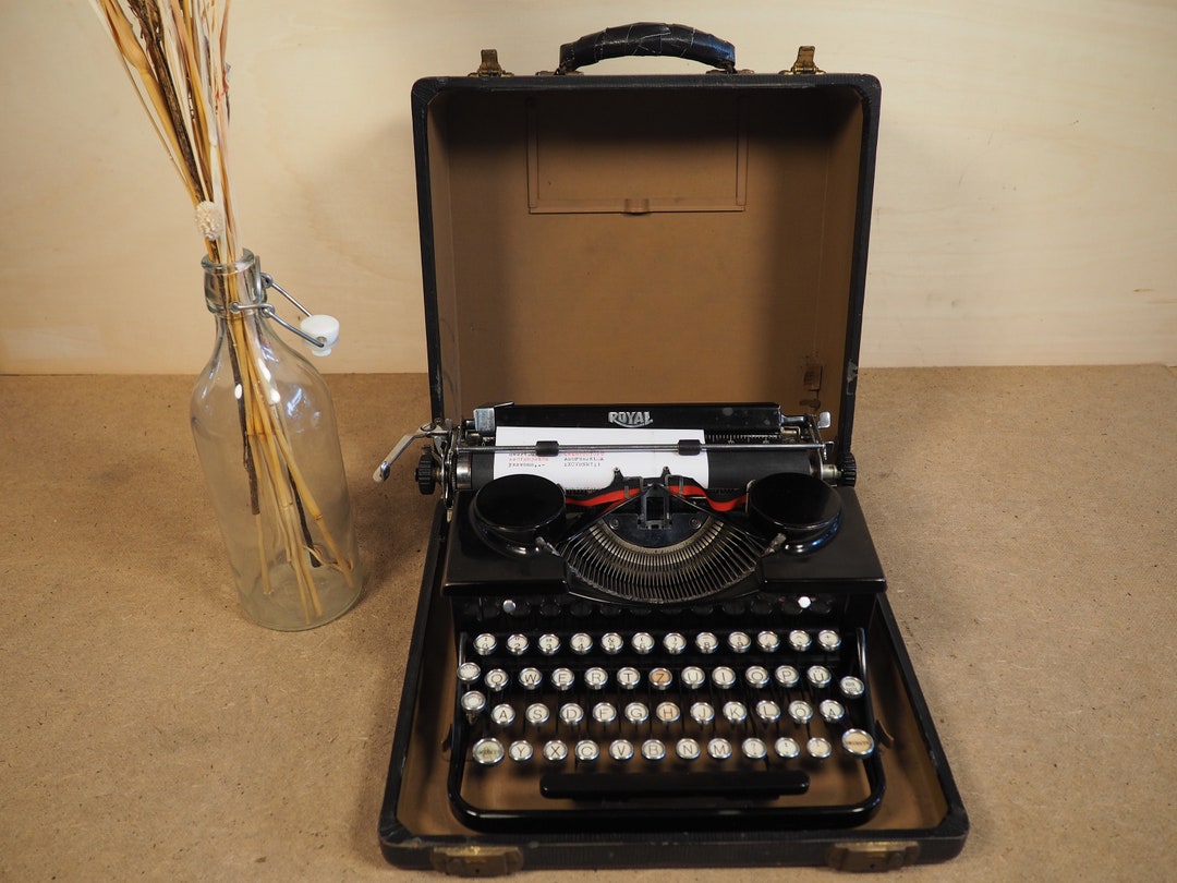 WORKING Typewriter Royal Model O 1933 Antique Portable Typewriter Rare ...