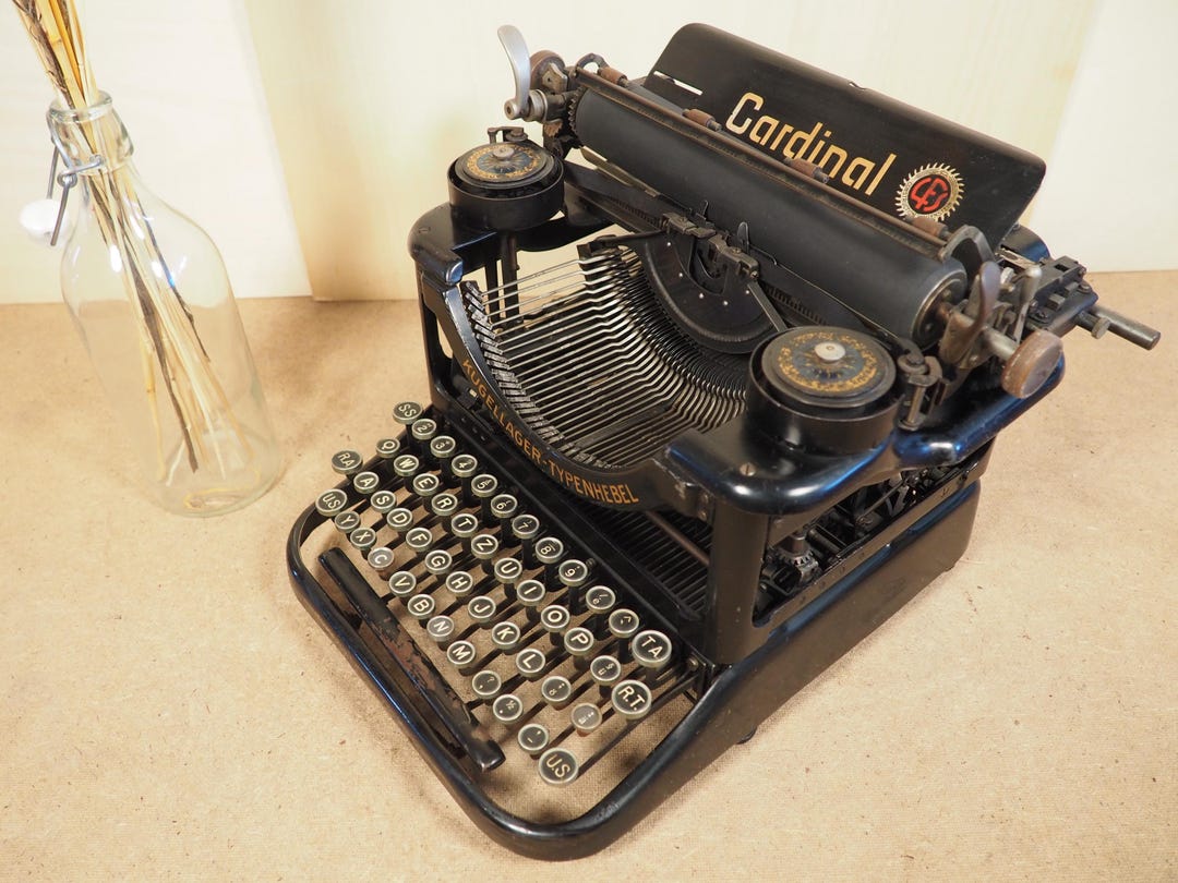 Typewriter Cardinal (LOW S#) Very Rare Antique German Typewriter Rare ...