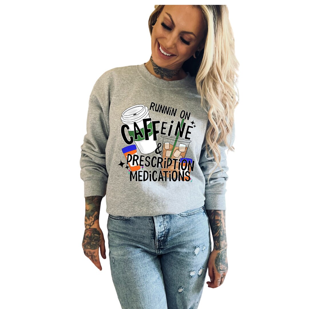 Caffeine and Prescription Medication T-shirt - Etsy UK