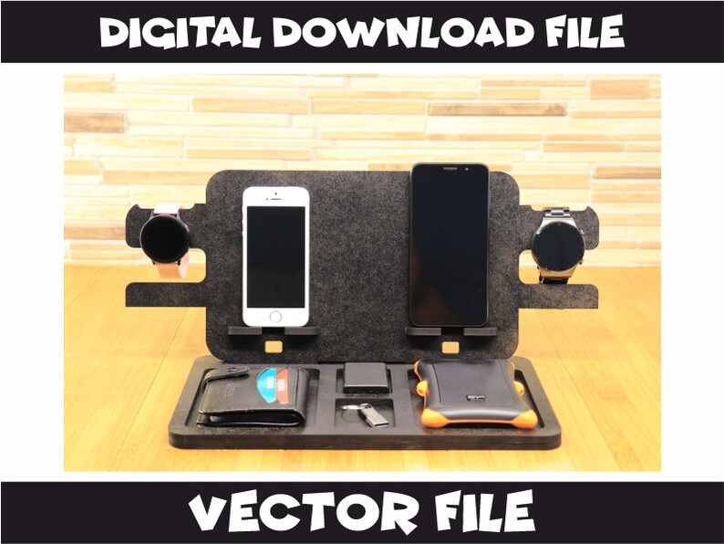 Docking Station Vector File AI EPS Laser Cut Docking Station - Etsy