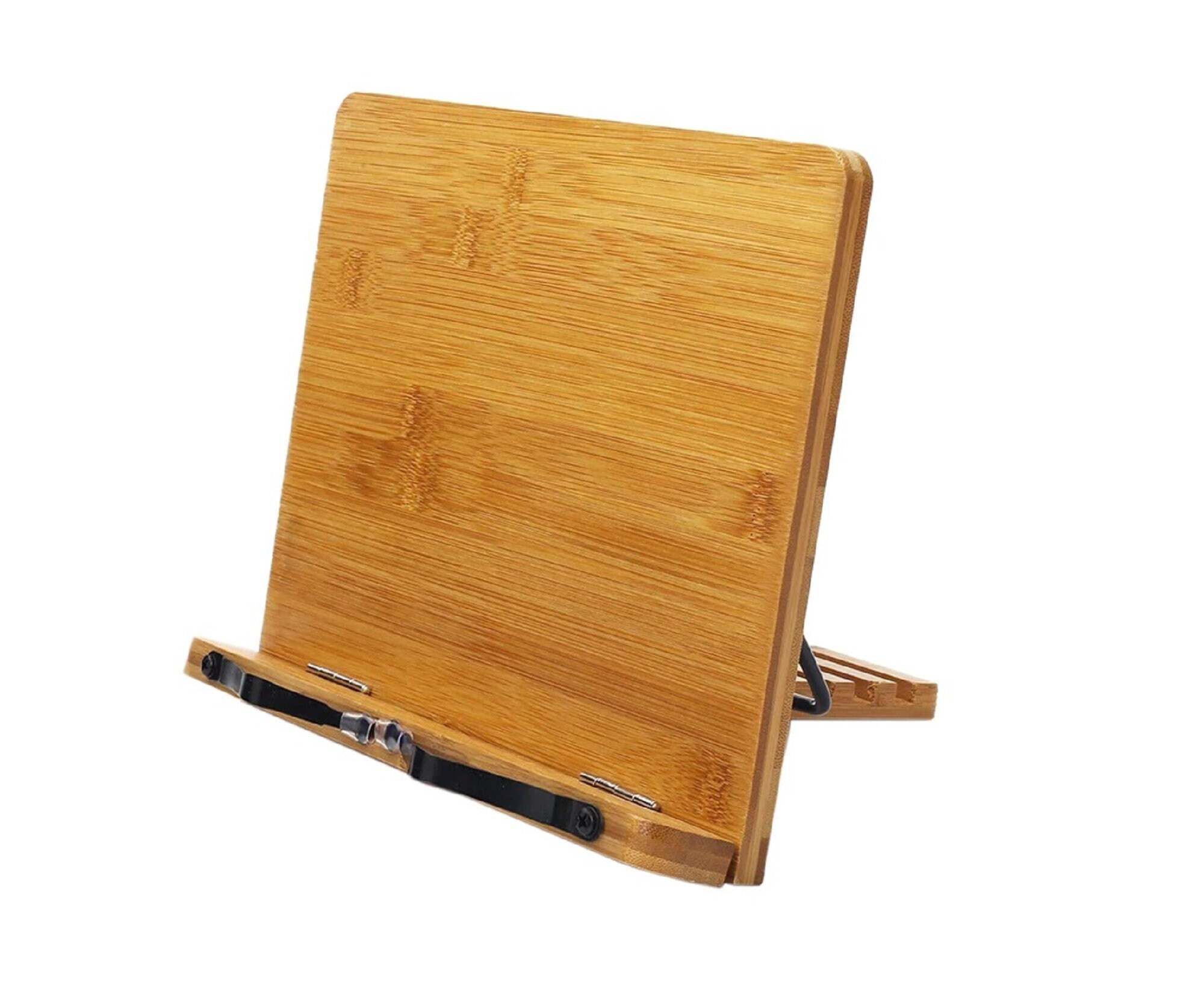 Handmade Bamboo Book Stand Adjustable Book Holder Tray | Etsy UK