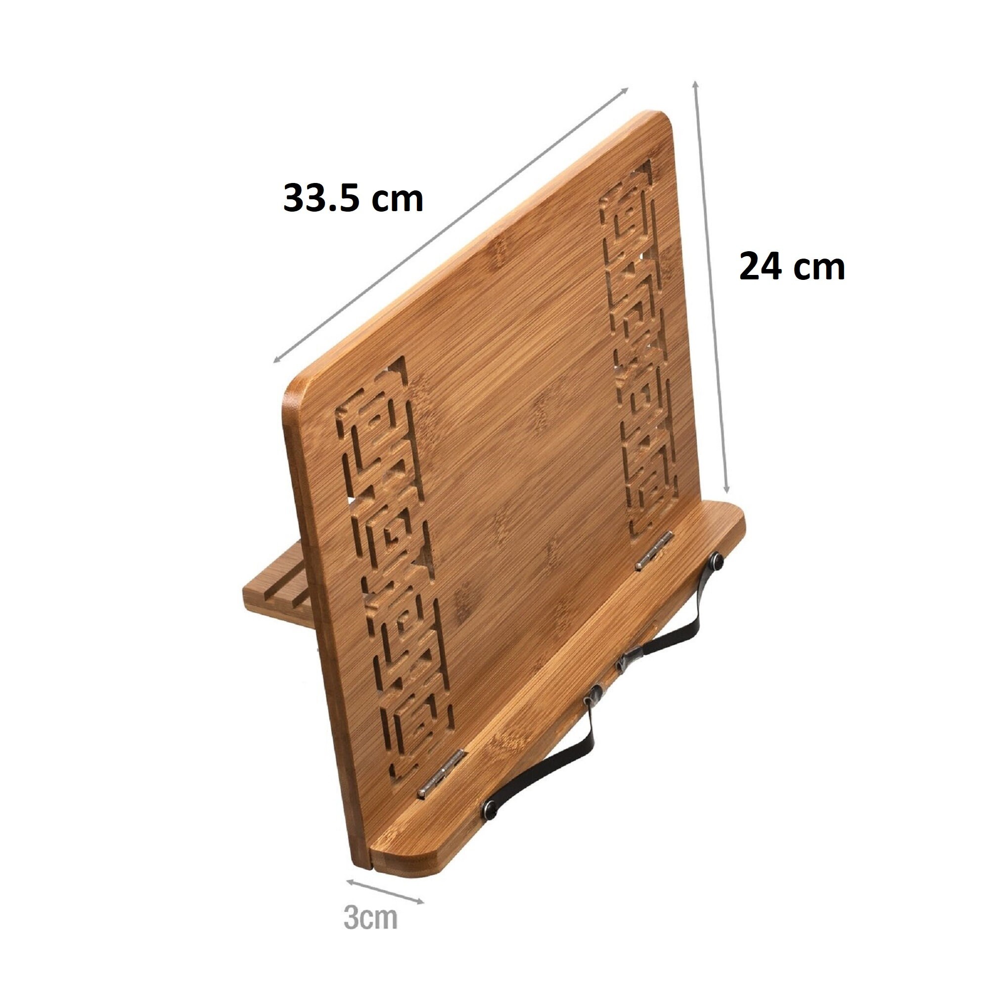 Handmade Bamboo Book Stand Adjustable Book Holder Tray | Etsy UK