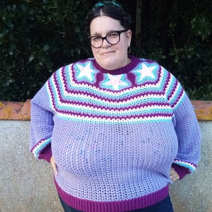 Star Girl Adult Jumper Crochet Pattern - Etsy