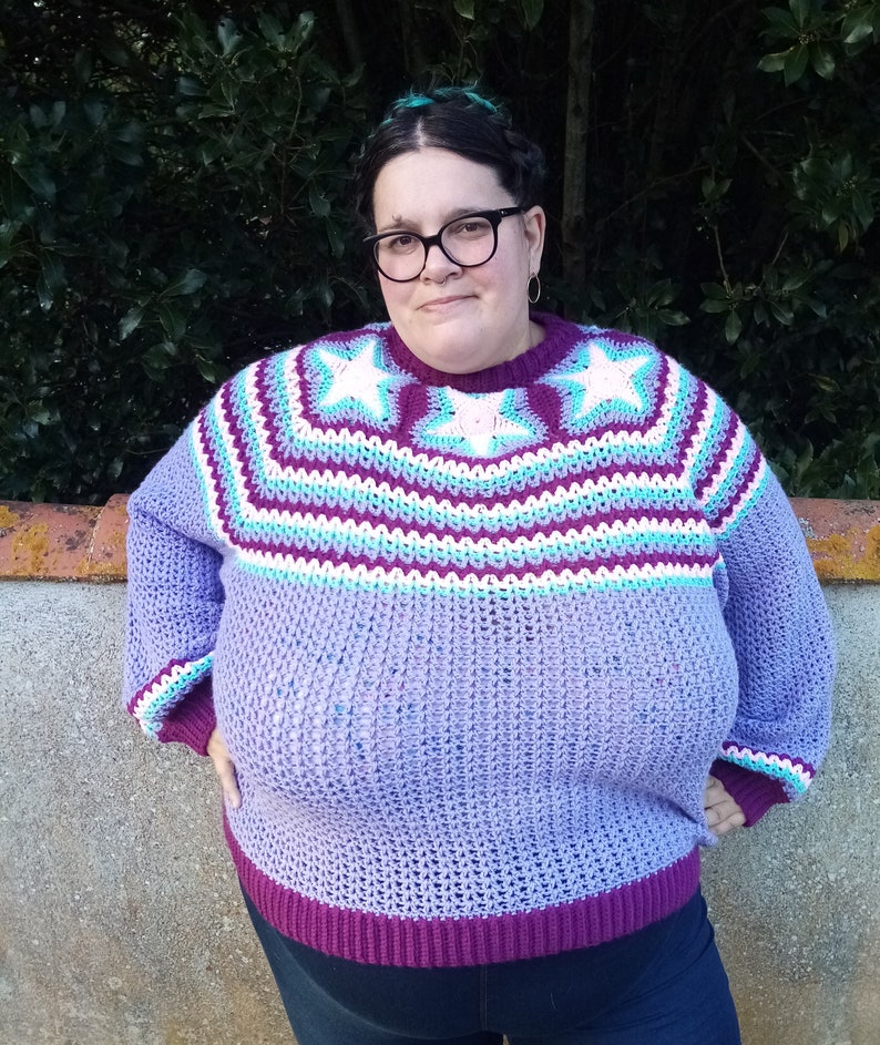 Star Girl Adult Jumper Crochet Pattern - Etsy