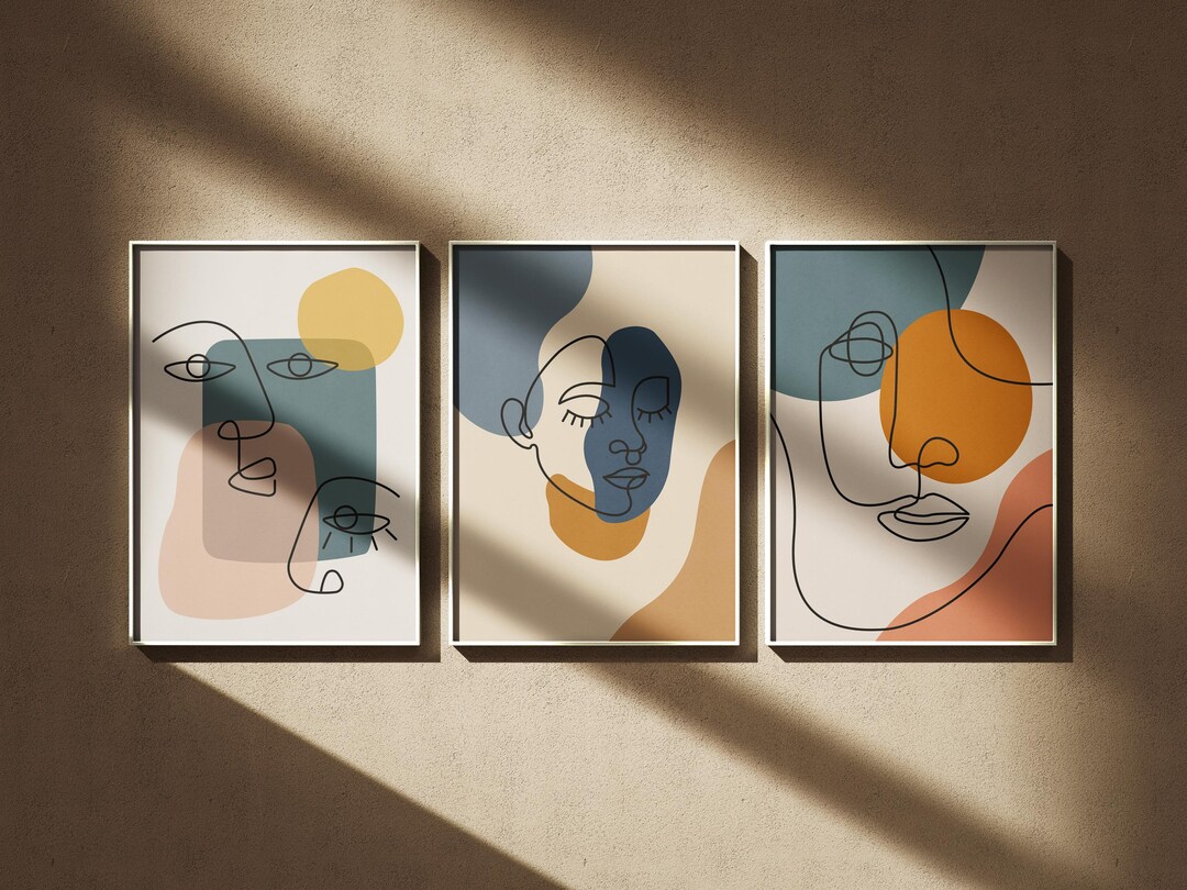 Matisse Faces Poster Set, Matisse Geometric Set, Set of 3 Henri Matisse ...