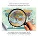 Peel and Stick Actual World Map Wall Decal, Educational Nursery World ...
