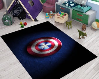 Captain America Shield Rug - Etsy