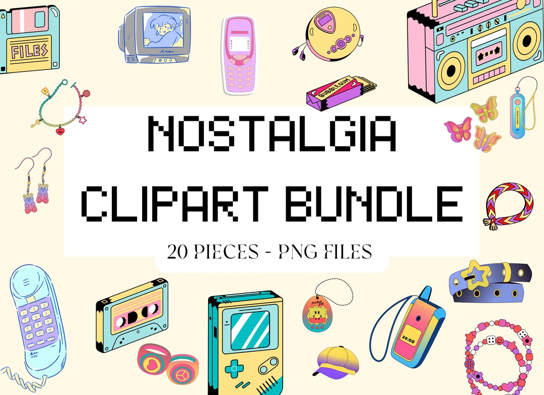 Nostalgia Clipart Bundle Nostalgic Devices Nostalgia Png - Etsy