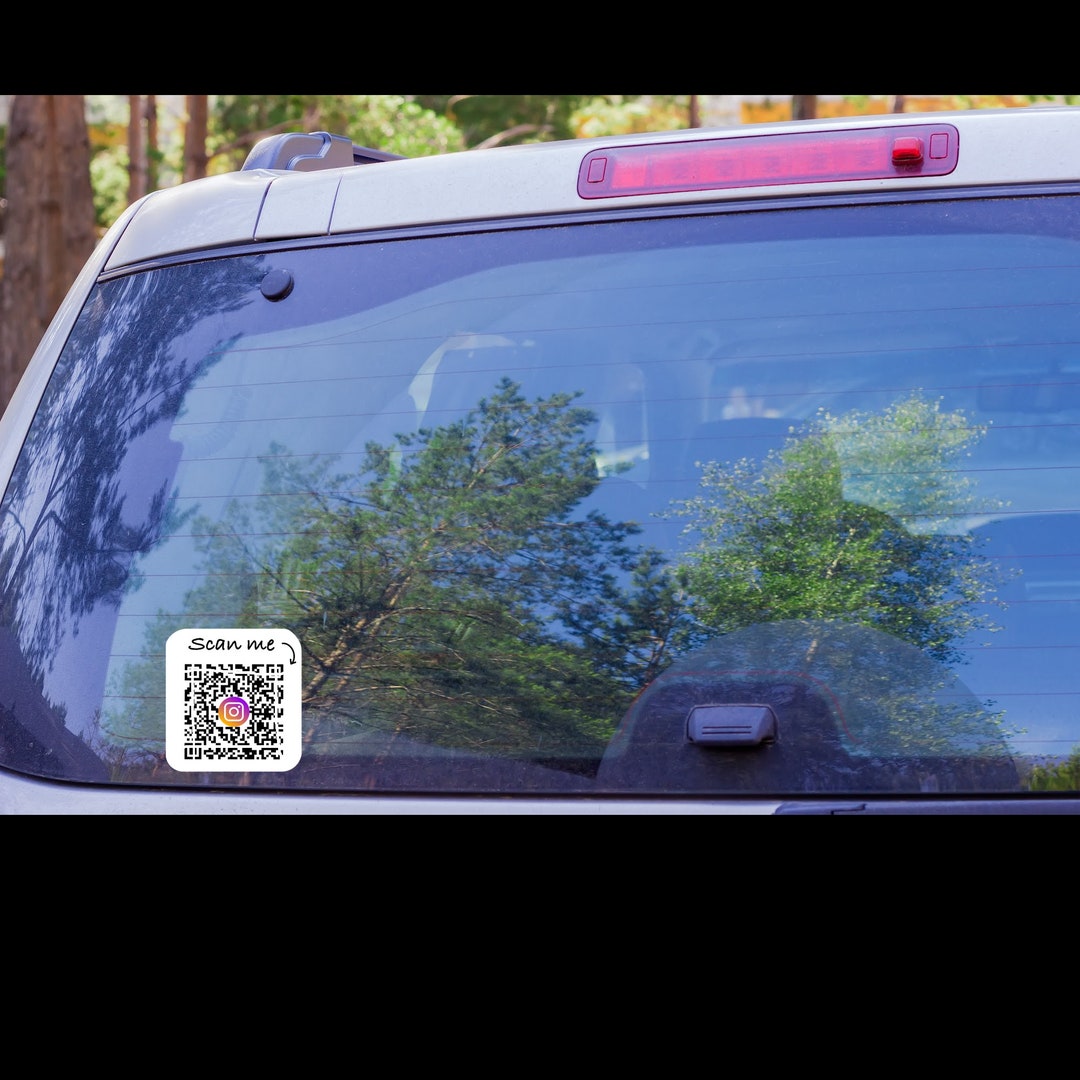 Instagram Permanent Vinyl QR Code Decal - Etsy