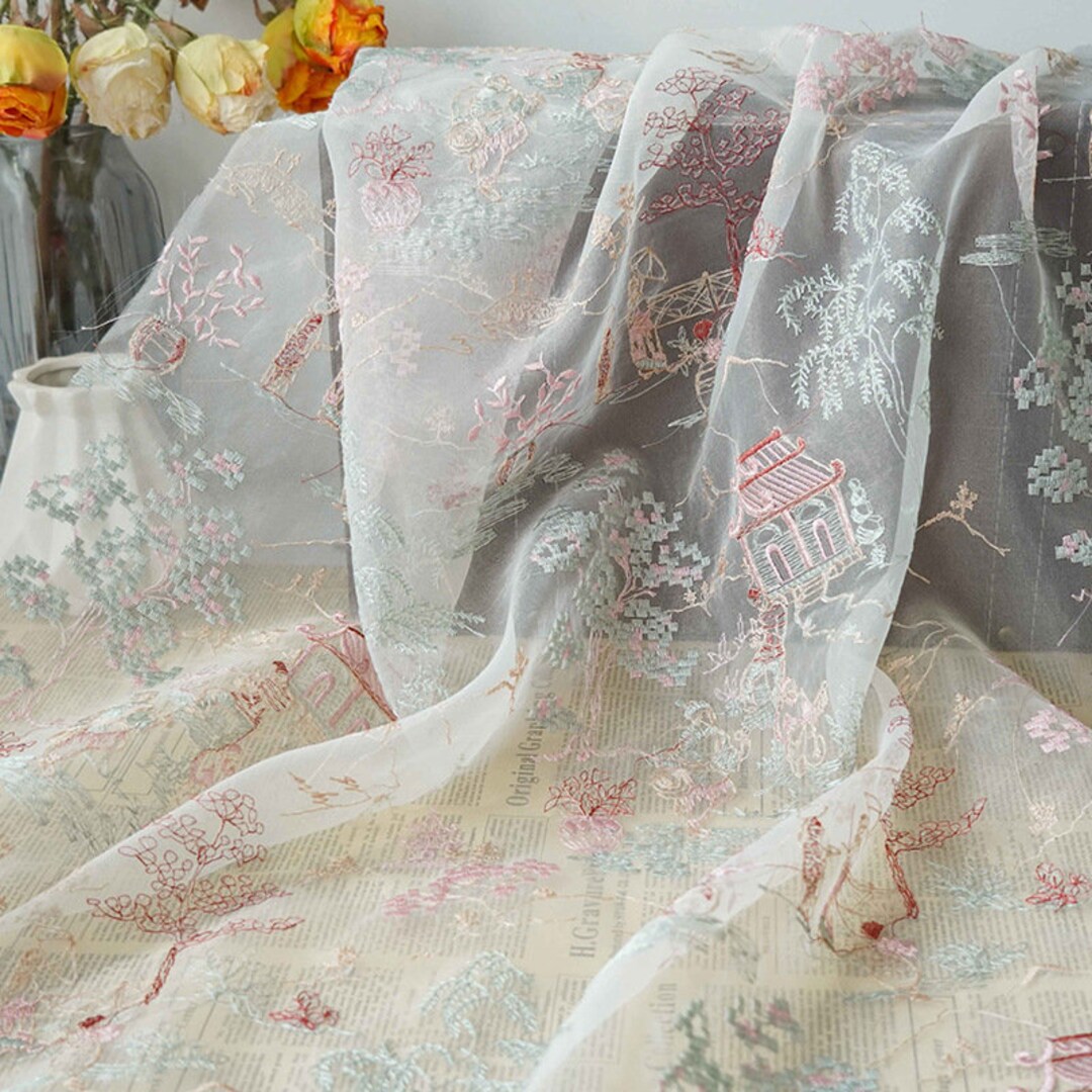 Flower Chiffon Fabric,designer Fabric,flower Fabric,chiffon Fabric ...