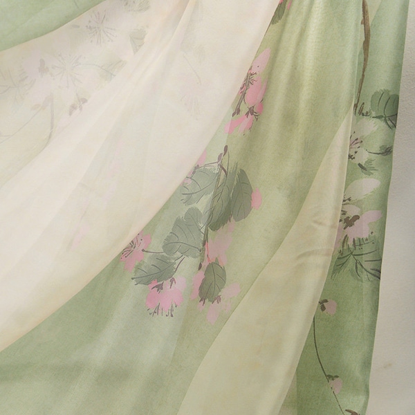 Chiffon Border Fabric - Etsy