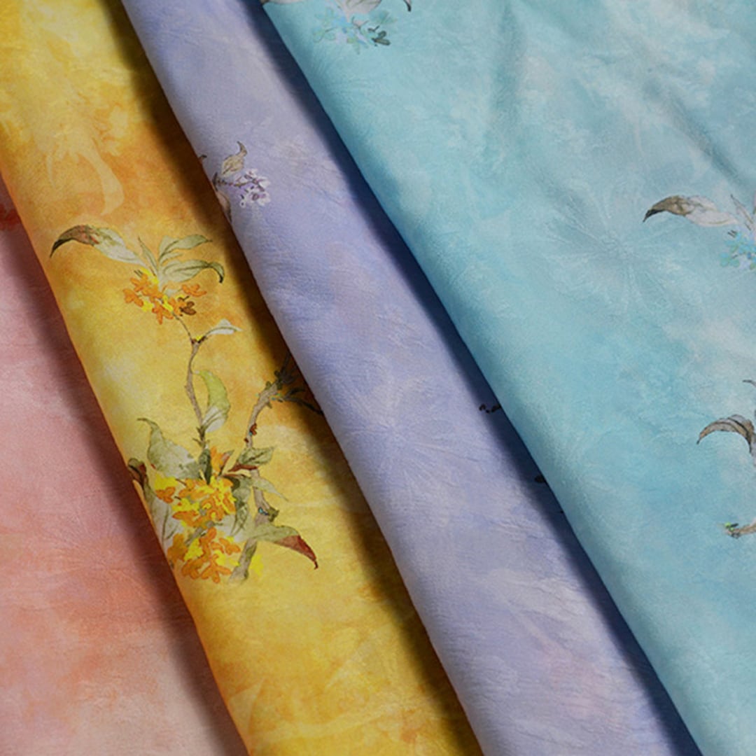 Flower Chiffon Fabric,designer Fabric,flower Fabric,chiffon Fabric ...