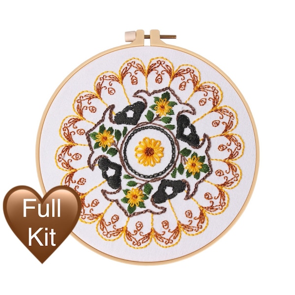 Embroidery Kit Mandala - Etsy