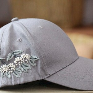 Embroidery Hat Full Kit, Beginner Embroidery Kit, Vintage Pattern ...