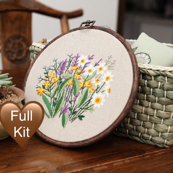 Hand Embroidery Kit - Etsy