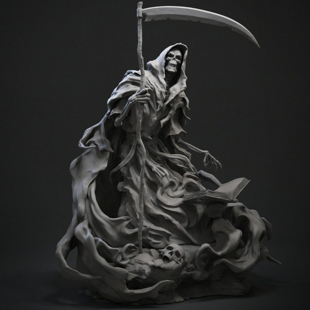Grim Reaper 3D Figure, Reaper 3D Figure, Gamer Gift, Grim Reaper - Etsy
