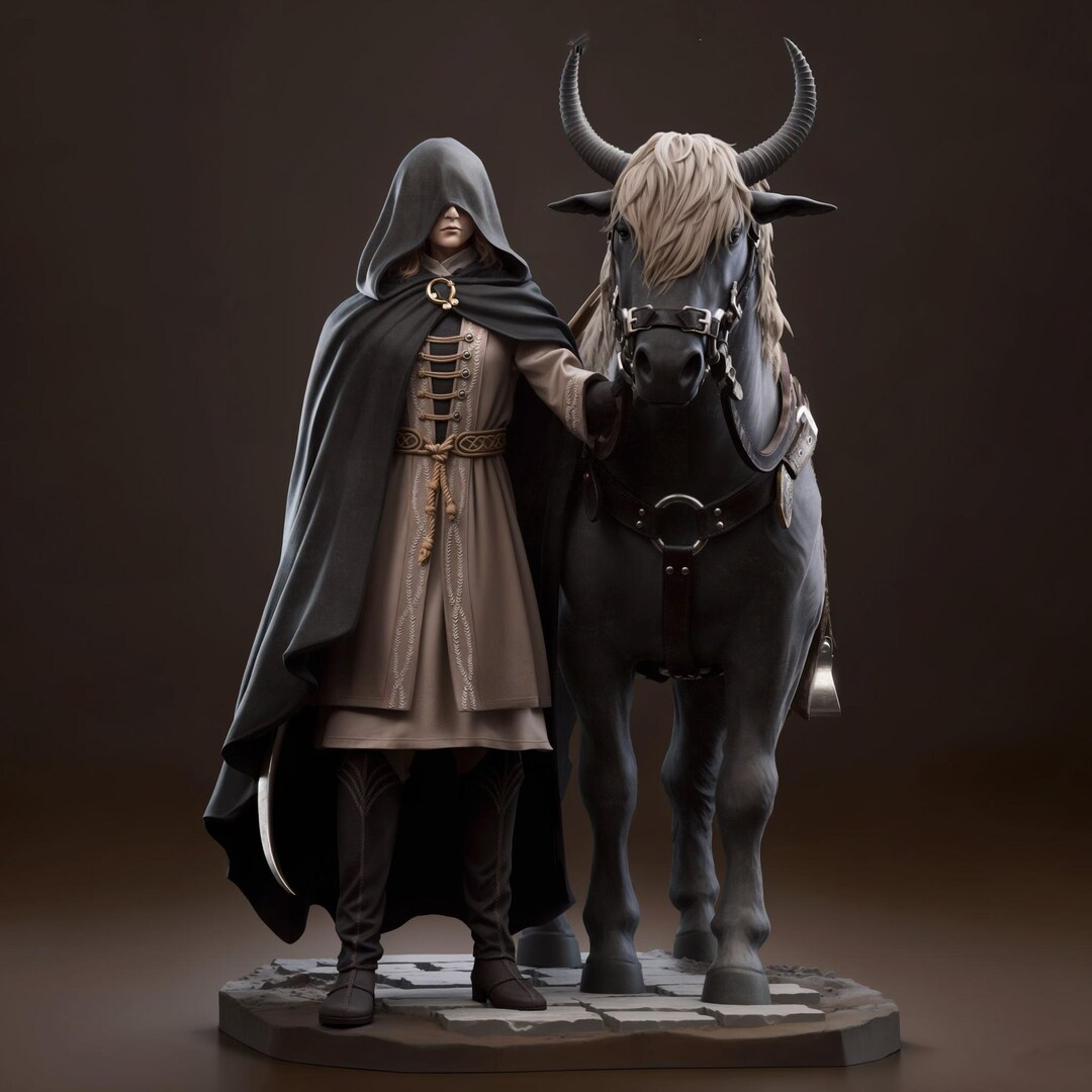 Melina With Horse Figure 3D Figure, Melina Elden Ring, Elden Ring Fan ...