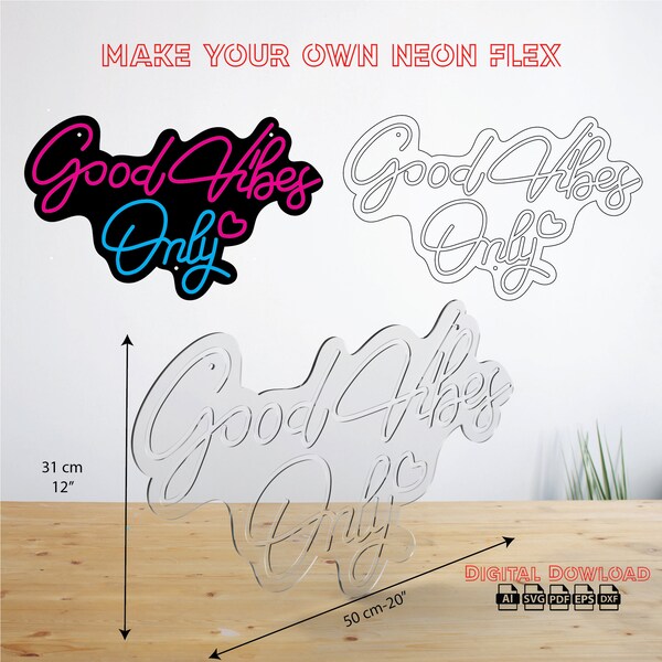 Good Vibes Neon Sign - Etsy