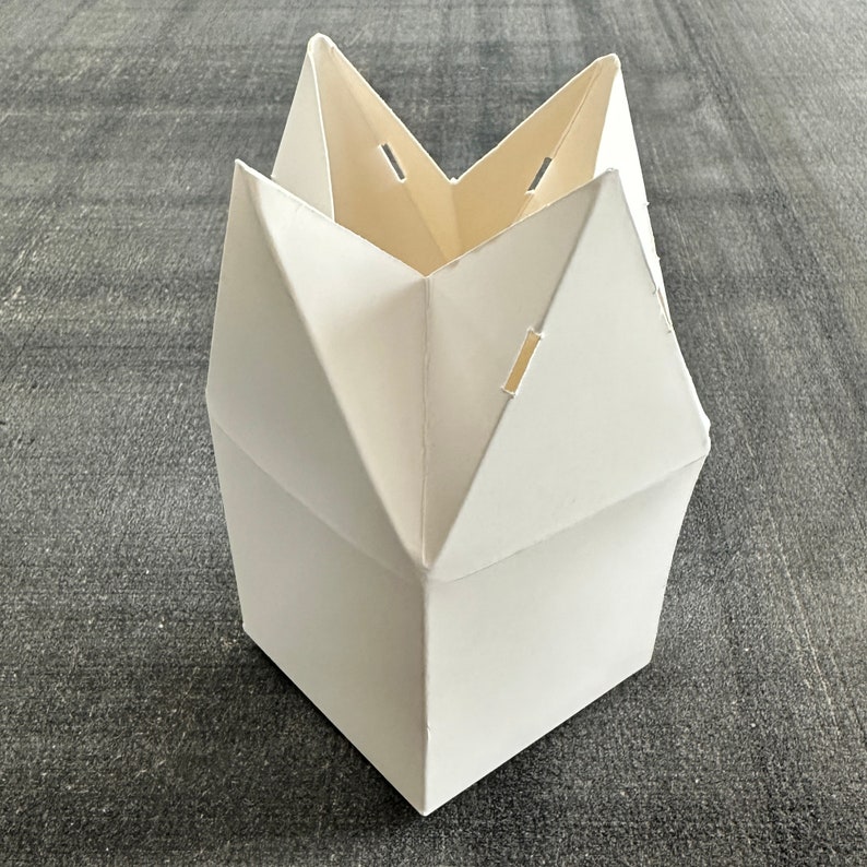 Pyramid Top Gift Box Templatetriangle Boxcandy Boxpyramid - Etsy